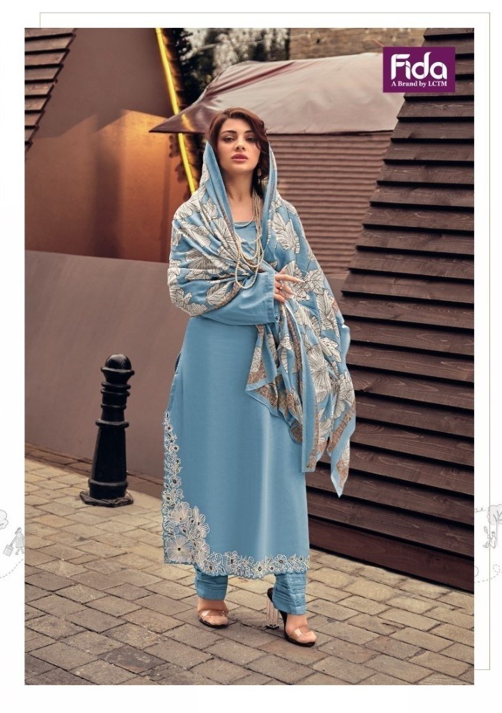 Fida by Verika pure cotton embroidered Pakistani suit with printed ...